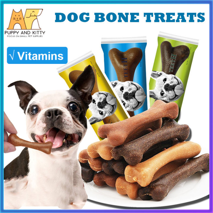 Dog bone treats toy puppy dental chew bones toys pet teether molar bone ...