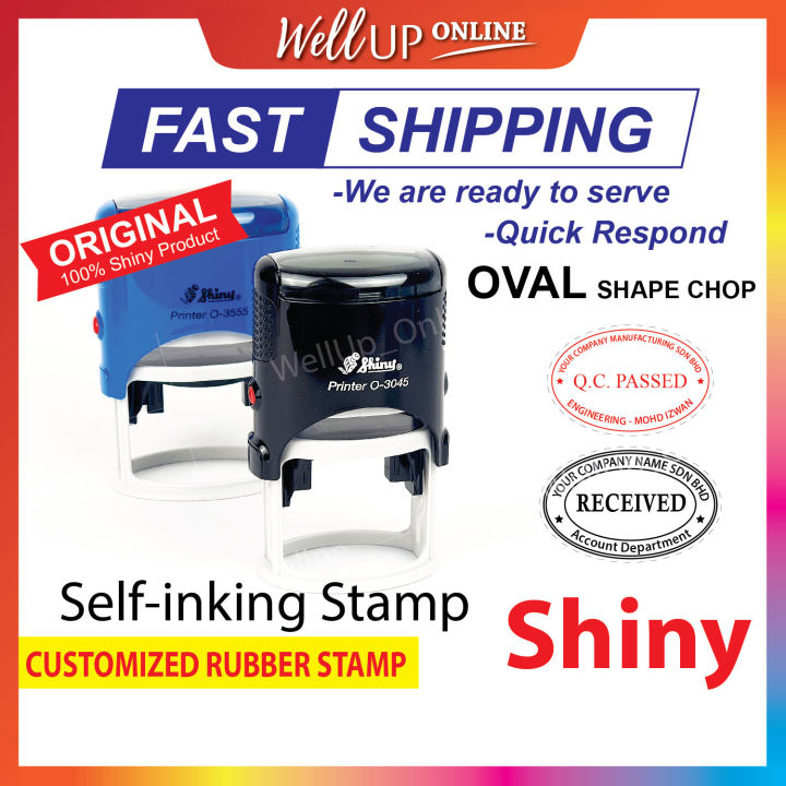 Shiny Rubber Stamp - O series (Oval) O-3045 / O-3555 Cop Bulat | Lazada