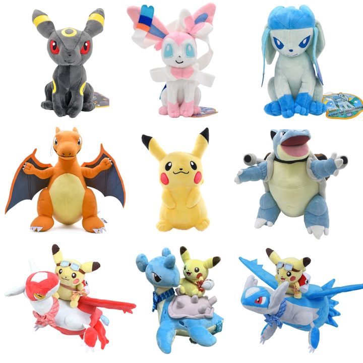 Pikachu Thú nhồi bông Pokemon nhồi eevee Charmander squirtle Charizard ...