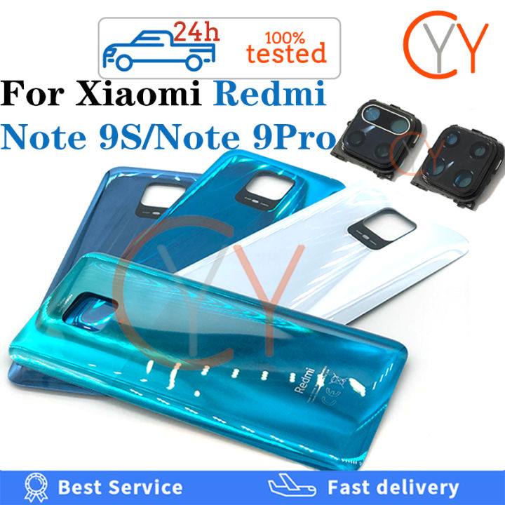 สำหรับ Xiaomi Redmi Note 9s Note 9 Pro 9pro ฝาครอบหลังกระจกซองเก็บ