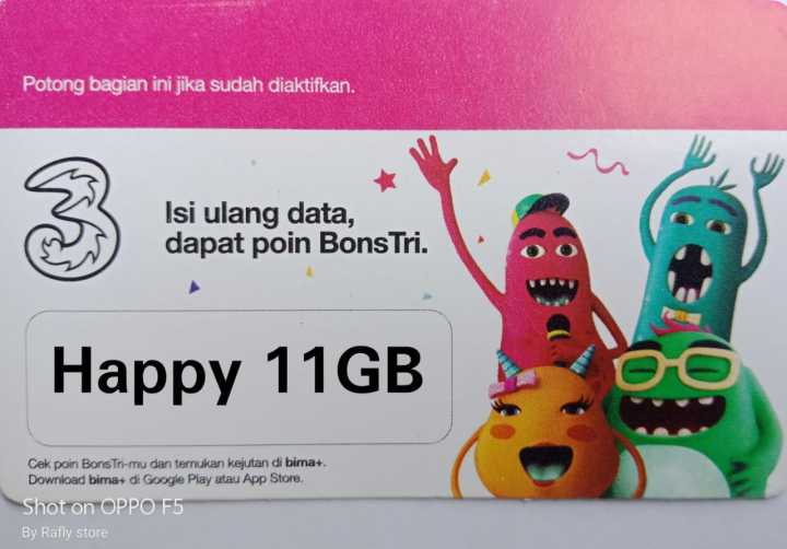 Voucher Data TRI Happy 11GB V11GB30D Kuota Internet 3 ( 30 Hari ...