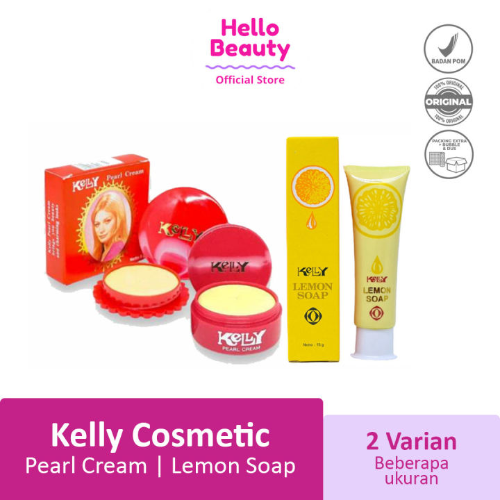 Kelly Pearl Cream 5gr & 15gr | Lemon Soap 15gr Original BPOM | Lazada ...