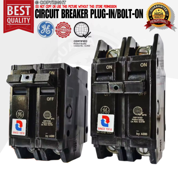 ORIGINAL GE HEAVY DUTY PLUG IN / BOLT ON CIRCUIT BREAKER ( 15Amp / 20Amp / 30Amp / 40Amp / 60Amp ...