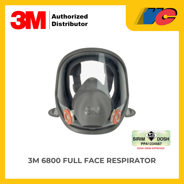 3M 6800 Full Face Double Respirator. Size: Medium | Lazada