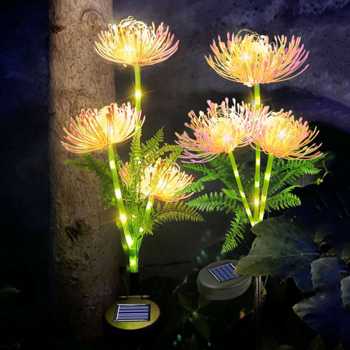 caosu Solar Garden Light Realistic Flower Light Beautiful Solar Flower ...