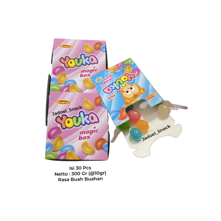Permen Youka Jelly Bean Magic Candy Box isi 30 pcs Rasa Buah Buahan by ...