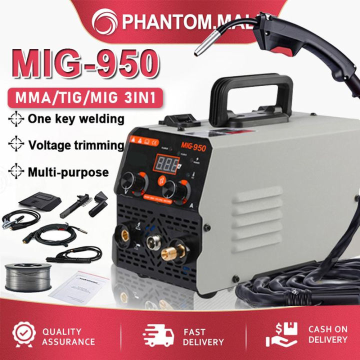 Portable Welding Machine MIG-950 Welding Machine MIG/TIG/MMA 3 IN1 DC ...