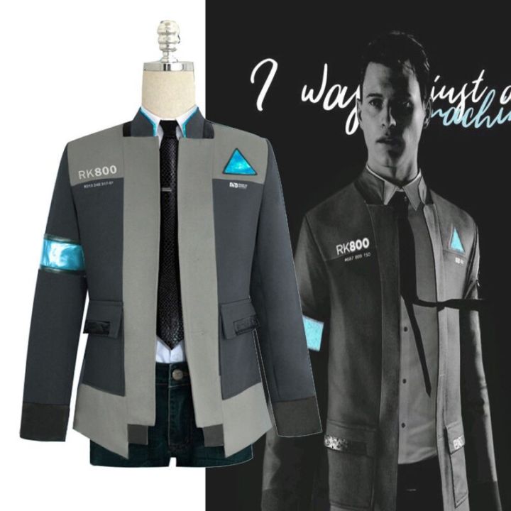 Detroit: Become Human RK800 Connor Cosplay Costume Complete Outfit ...