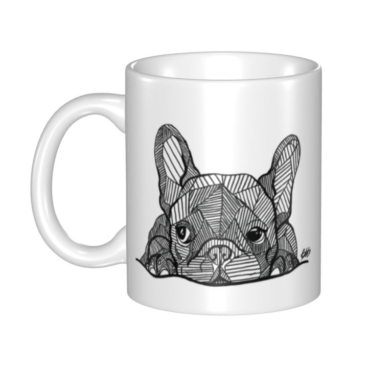 Personalized French Bulldog Mug DIY Frenchie Dog Lover Ceramic Milk Tea ...