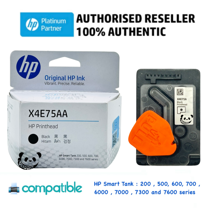 HP Printhead X4E75AA Black For HP smart Tank and HP Ink Tank 519 516 ...
