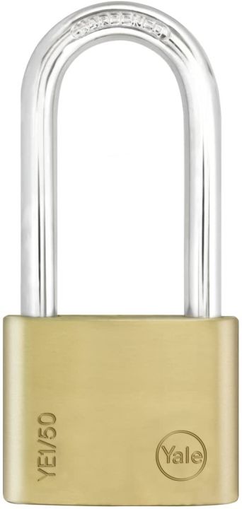 Yale Essential Long Shackle Solid Brass Padlock 50mm | Lazada PH