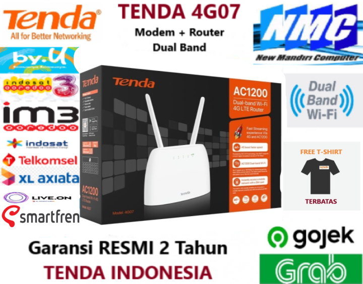 Tenda 4G07 Router AC1200 Modem Wifi 4G LTE Dual Band SimCard 4G-07 4G ...