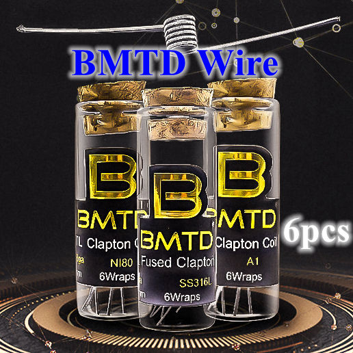 [Ship Today] 6PCS BMTD MTL Clapton/Fused Clapton Wire 6Wraps Kanthal A1 ...