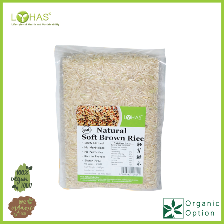 Lohas Natural soft brown rice 胚芽糙米900G | Lazada