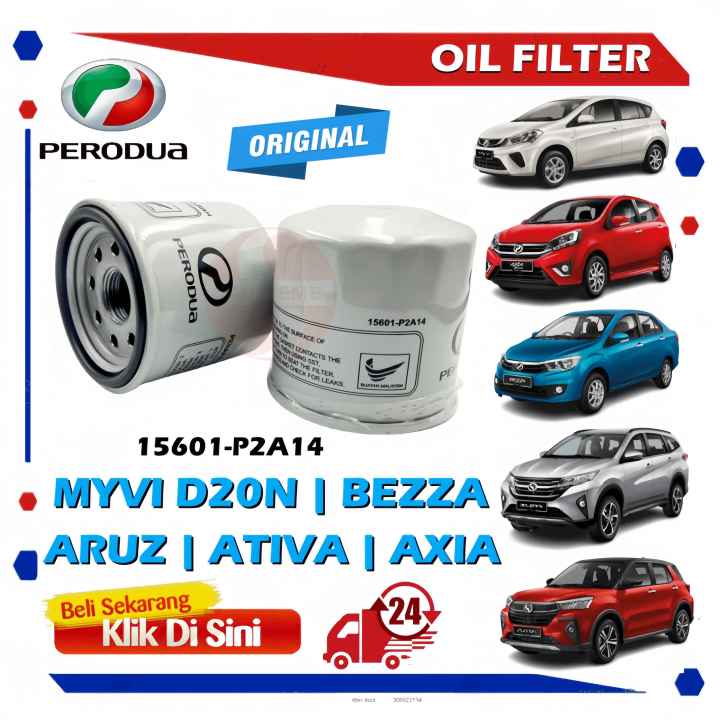 S2U Oil filter Perodua Original Axia Bezza Aruz Myvi D20N Ativa Penapis ...