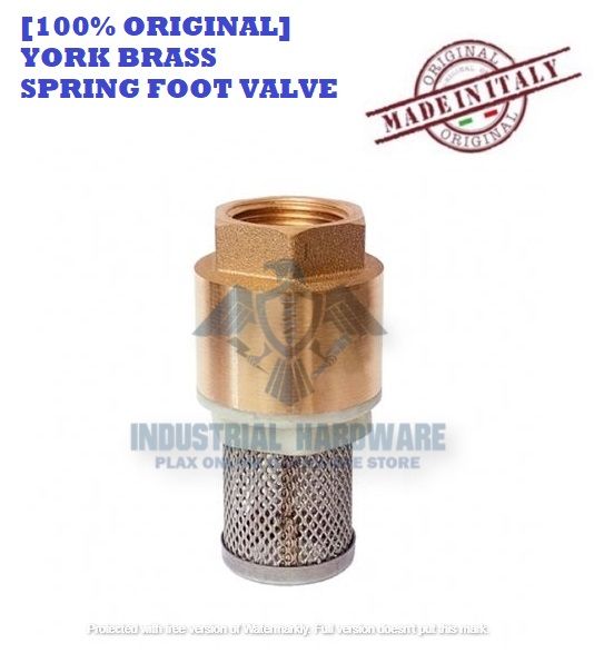 [100% ORIGINAL] YORK BRASS SPRING FOOT VALVE (MADE IN MALAYSIA) | Lazada