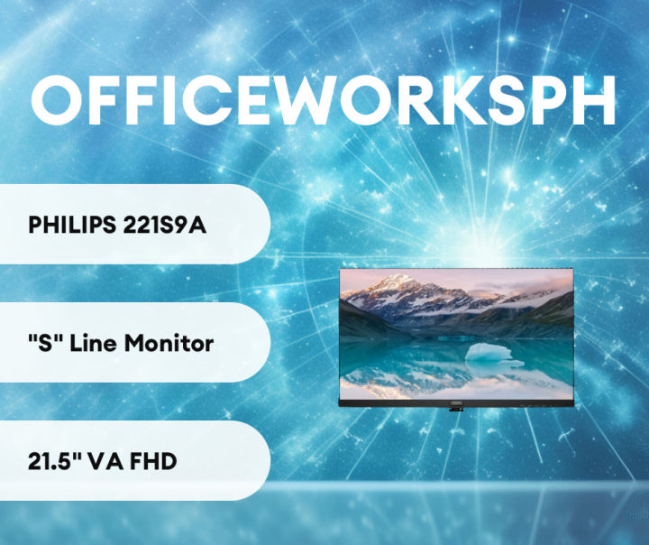 PHILIPS 221S9A | 21.5" VA FHD, 1A1H SPK, 75Hz, VESA 100x100, Adaptive ...