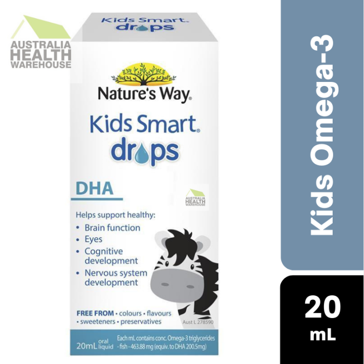 [Expiry: 08/2025] Nature's Way Kids Smart Drops DHA 20mL | Lazada Singapore