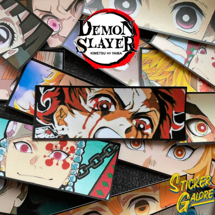 DEMON SLAYER EYE SLAP PREMIUM STICKER (VINYL LAMINATED, WATERPROOF AND ...