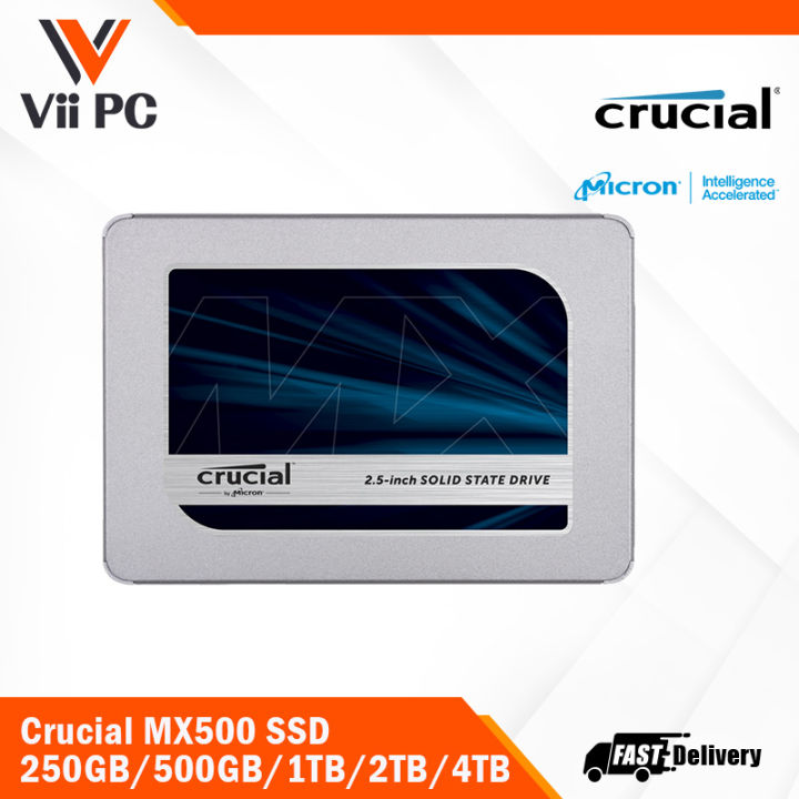 Crucial MX500 2.5 Internal SATA SSD ( 250GB / 500GB / 1TB / 2TB / 4TB ), Internal SSD Storage ...