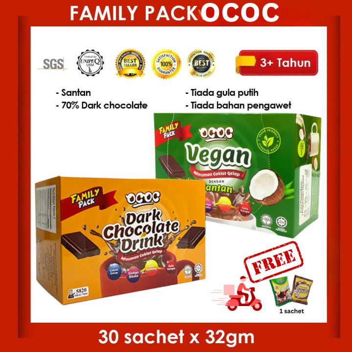 💥READY STOCK💥Minuman OCOC Dark Chocolate (Pek Family) | Lazada