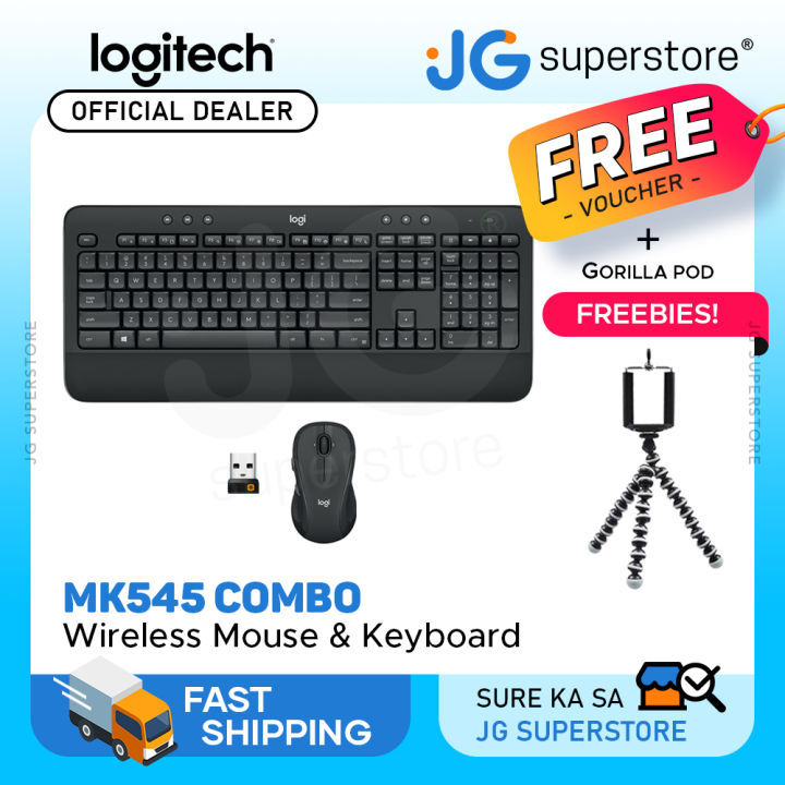Logitech Mk545 Advanced Wireless Keyboard And Mouse Combo With Precision Tracking 2 4ghz Usb
