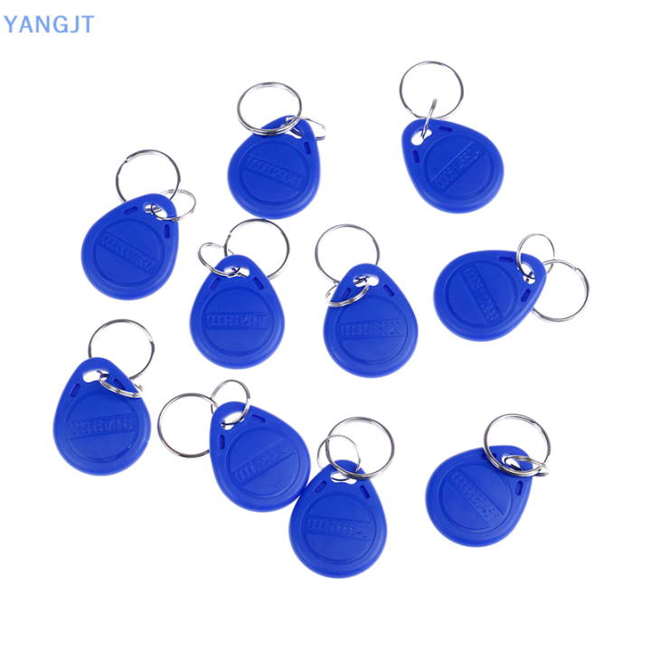YANGJT 10Pcs TK4100 keychains 125KHZ RFID proximity id card token tags ...