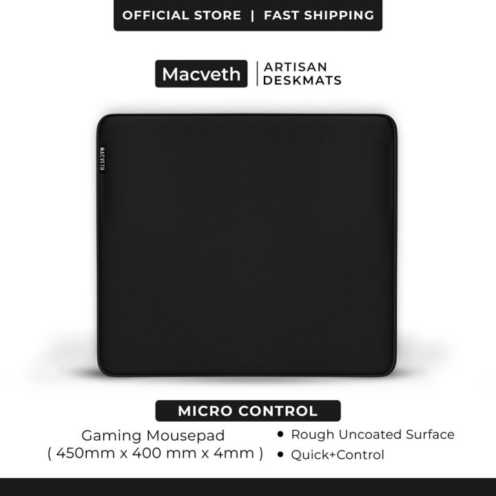 Macveth Artisan Deskmat | Gaming Mousepad | (450x400x4mm) | Plain Series | Micro Control | Lazada PH