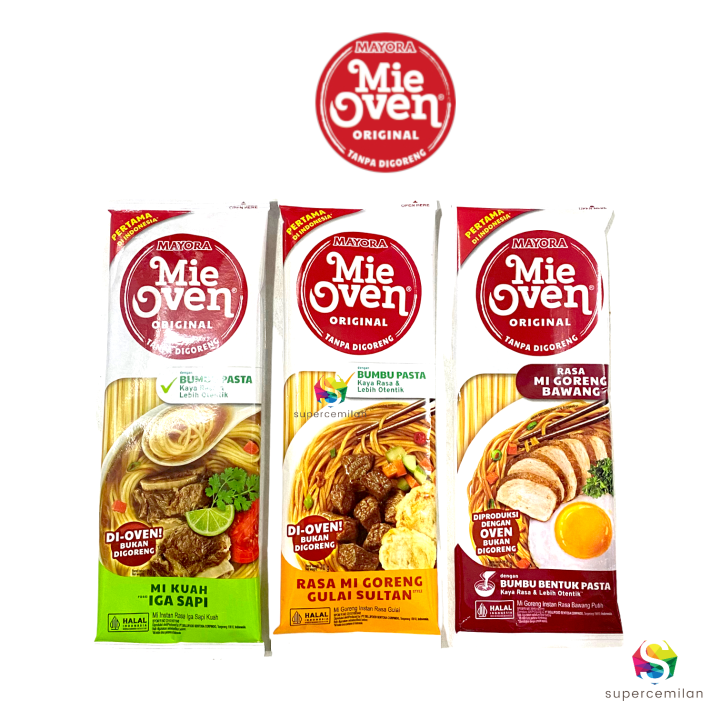 MIE OVEN Mayora Rasa Mi Goreng Bawang / Gulai Sultan / Mi Kuah Iga Sapi ...