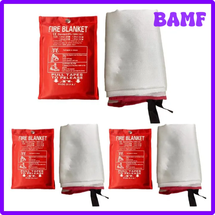 [BAMF] กรณีฉุกเฉินผ้าห่มกันไฟ Firefighting 1/1.2/1.5M ซิลิโคน ...