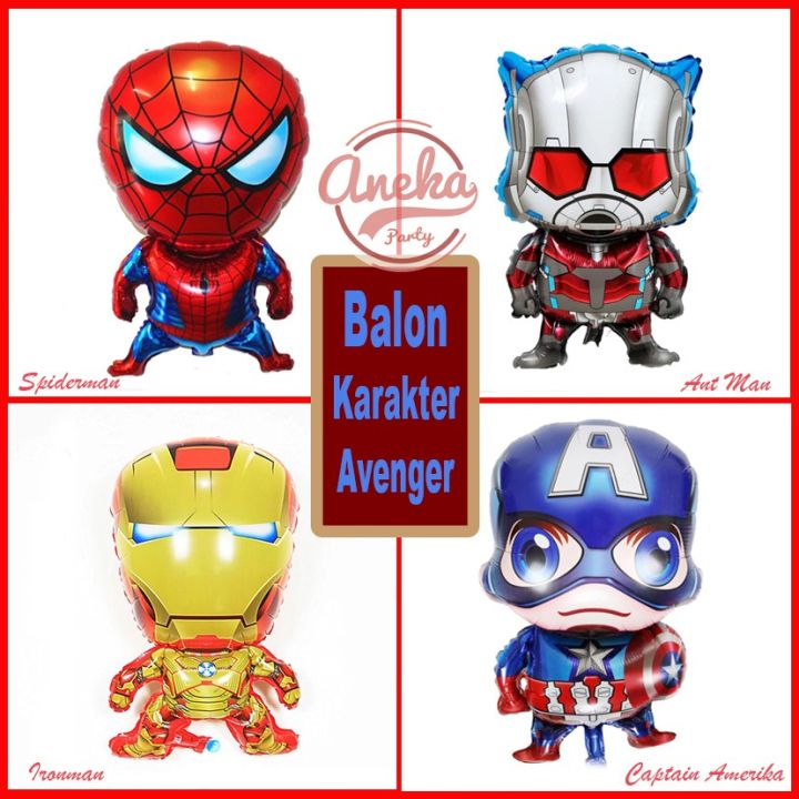 balon foil hero jumbo / balon super / balon karakter full body / balon ...