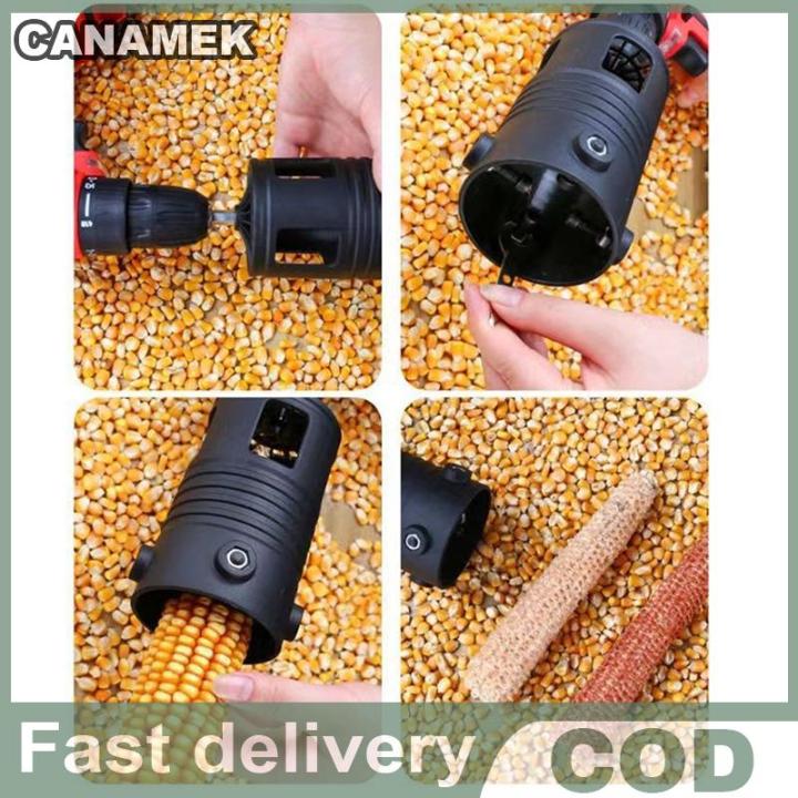 CANAMEK Portable Corn Thresher Accessory Fully Automatic Corn Peeling Machine Head Small ...