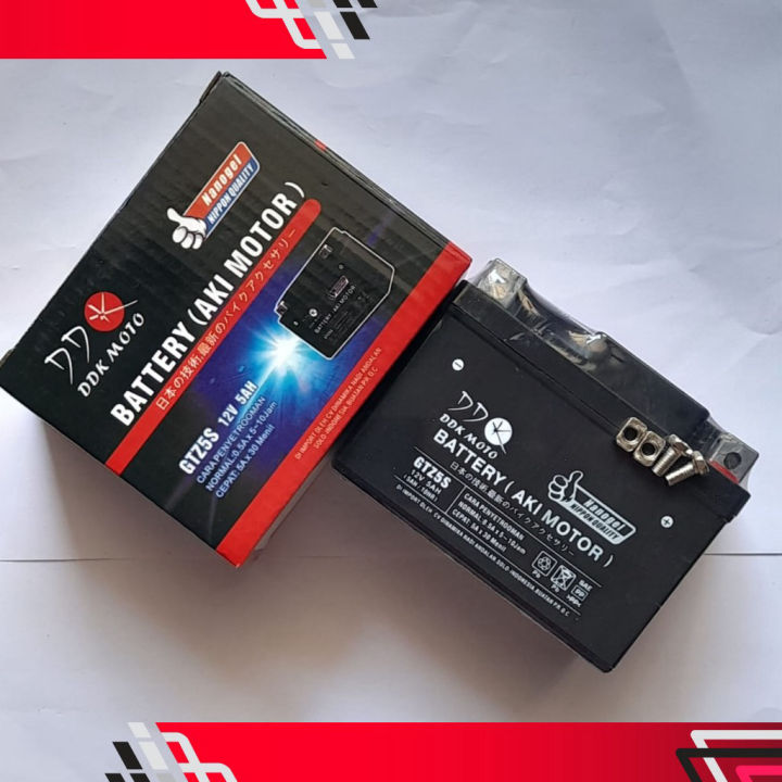 Aki / Accu Kering GTZ5S Honda Kharisma / Supra X 125 / Vario / Beat ...