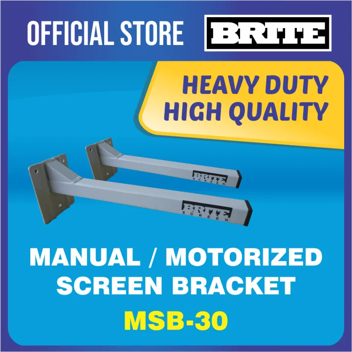 BRITE MANUAL/MOTORIZED SCREEN BRACKET MSB-30 || BRACKET PROJECTOR ...