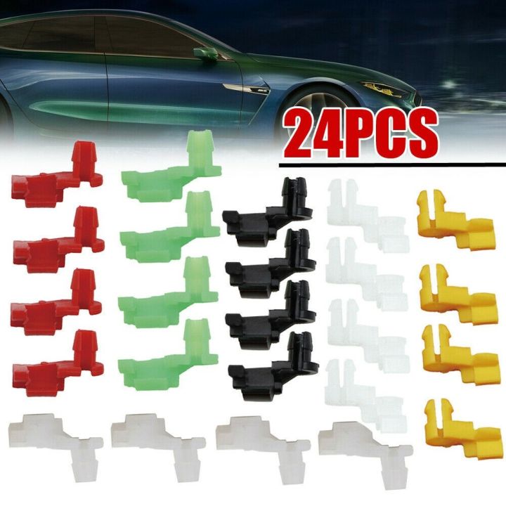 Car Plastic Rivets Door Lock Rod Clips 5 mm Rod Size 12 Pairs Push ...