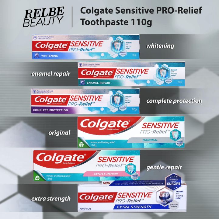 [BUNDLE OF 12] COLGATE SENSITIVE PRO-RELIEF TOOTHPASTE 110G RELBE ...