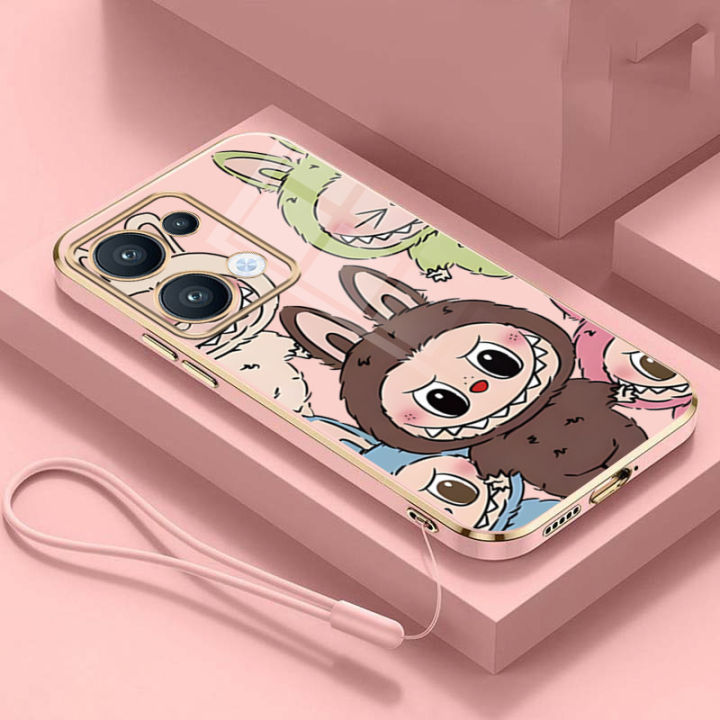OPPO Reno 13 Pro reno13 Pro 5G Reno13F Cute Popmart Labubu Case Plated ...