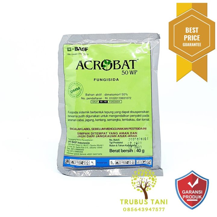Fungisida Acrobat 50 WP 40gr - untuk busuk daun | Lazada Indonesia