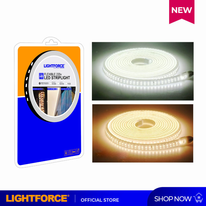 Lightforce LED Flexible Strip Light 220V Blister Pack 5 Meters | Lazada PH