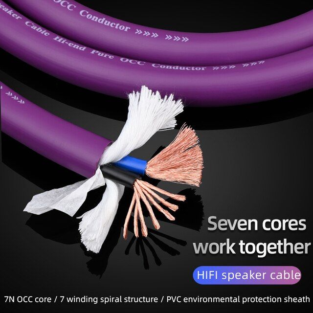 ATAUDIO Hi-End 7N OCC core Amplifier Dedicated Bulk Speaker Wire Hifi ...