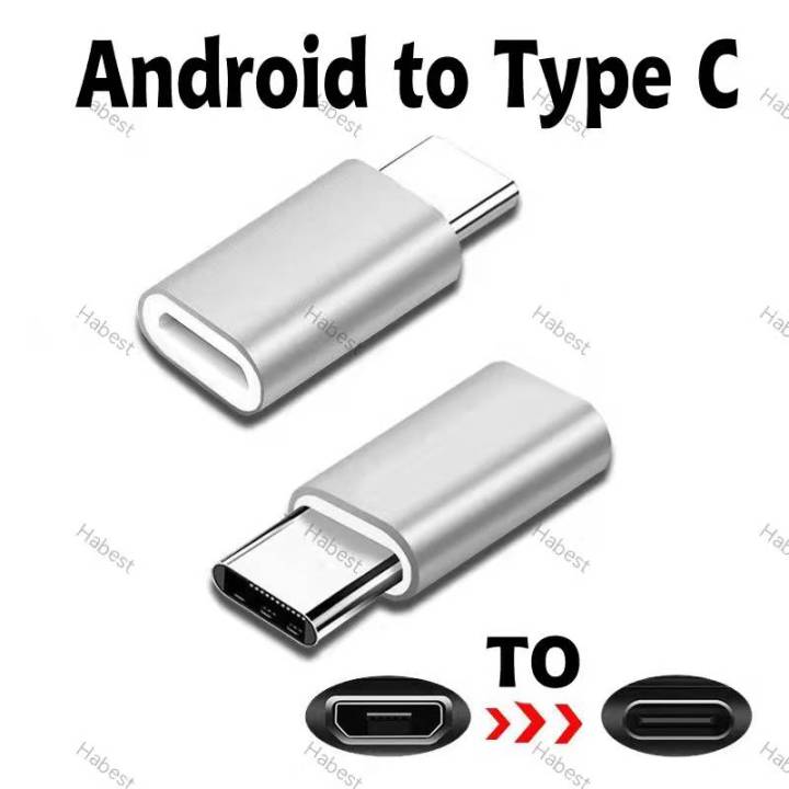 Micro USB to Type C Adapter for Type C Male Convert Connector Fast ...