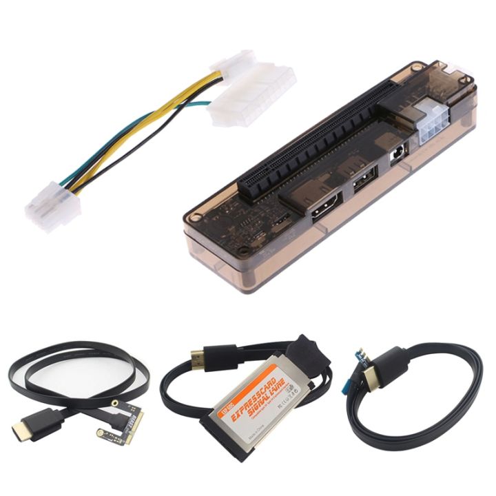 PCI-E Riser EXP GDC External Laptop Video Card with Mini PCI-E NGFF M.2 ...