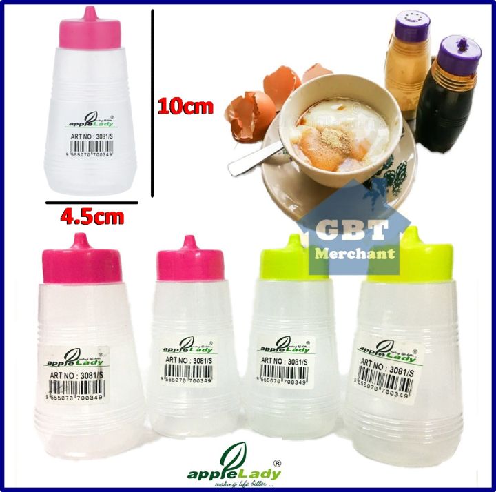 (4pcs) Apple Lady Pepper Salt Container | Soy Dispenser | Pepper Bottle ...