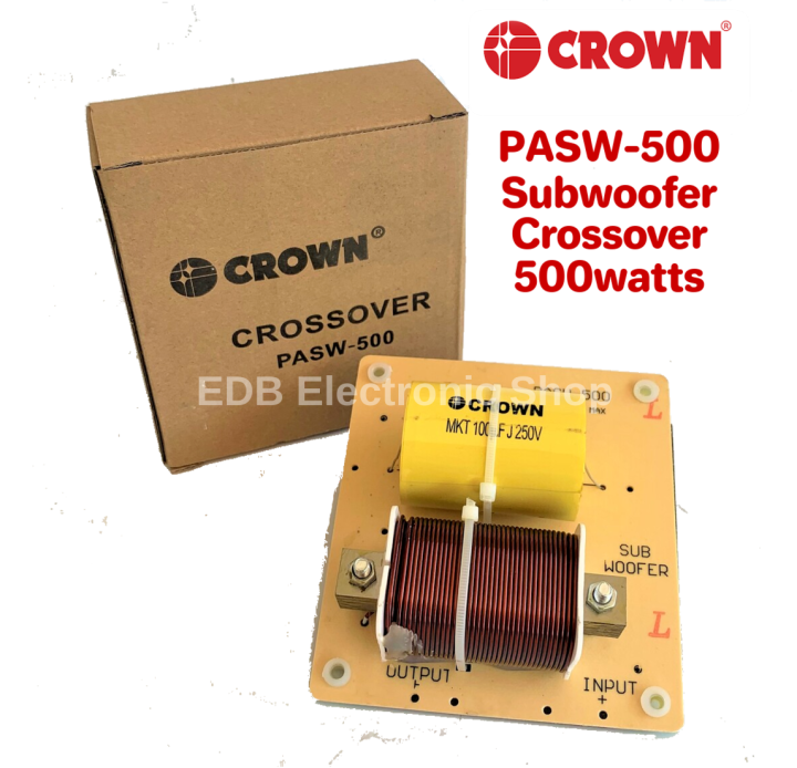 Crown PASW-500 Subwoofer Crossover 500watts Subwoofer Dividing Network ...
