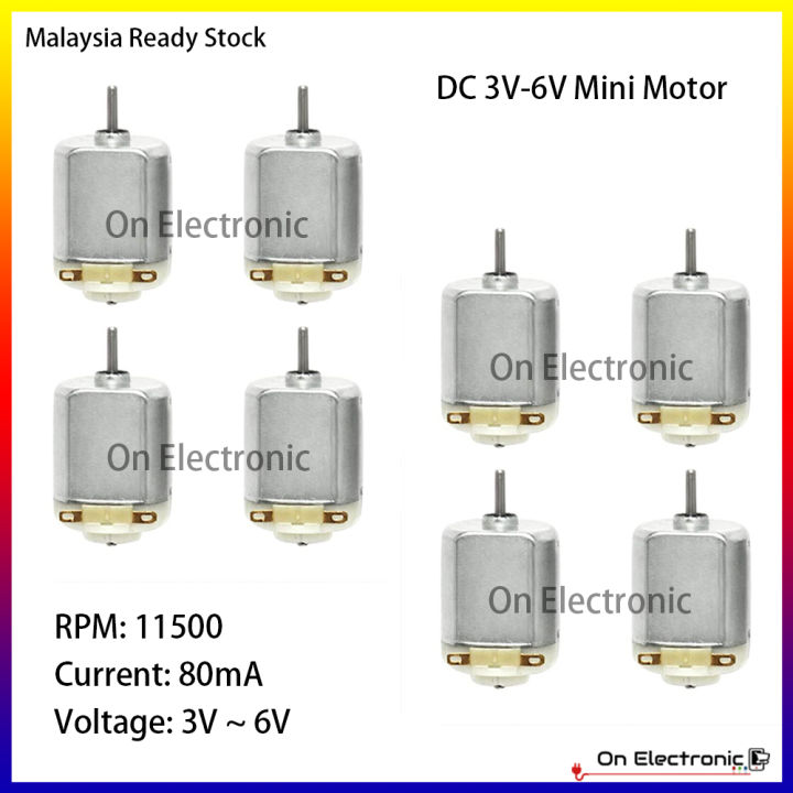 Mini Fan Motor 3V-6V DC Motor Mini Fan Small Motor for RC Toy Car / DIY ...