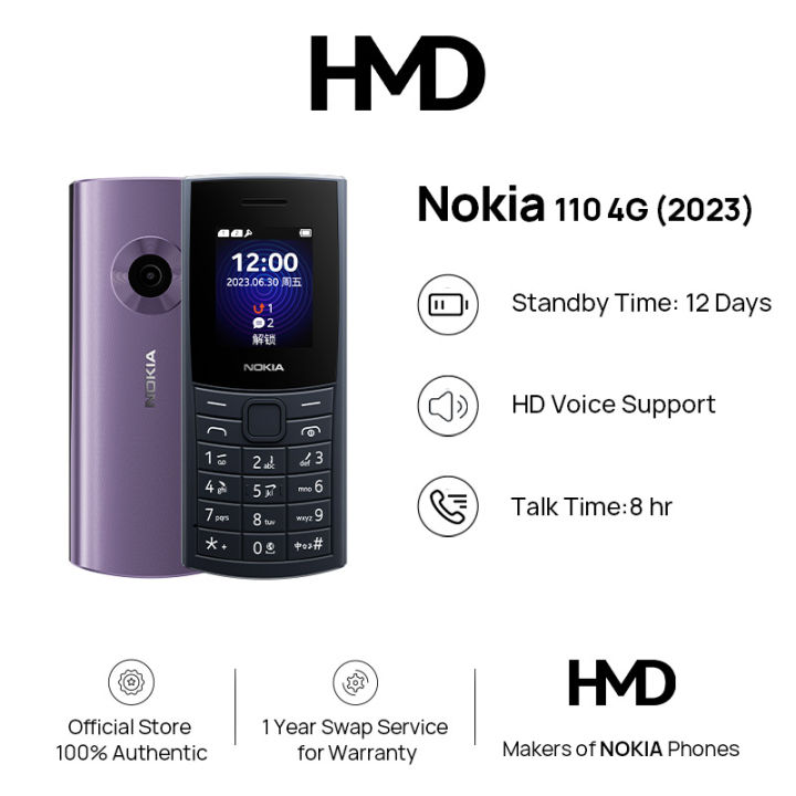 NOKIA 110 4G 2023 Original Brand new |1450 mAh Extra long standby ...