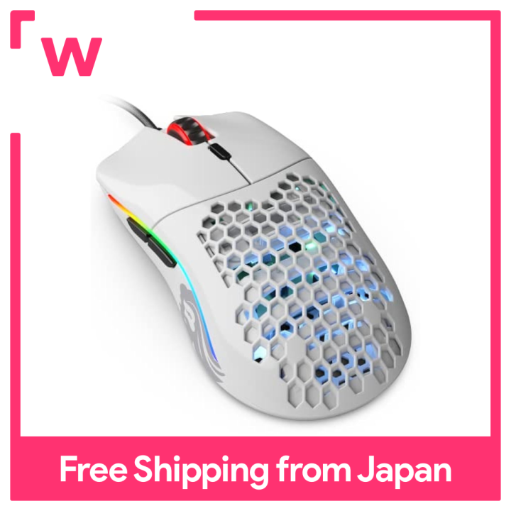Glorious Gaming Mouse Model O Mouse Glossy White Lightweight Honeycomb ...