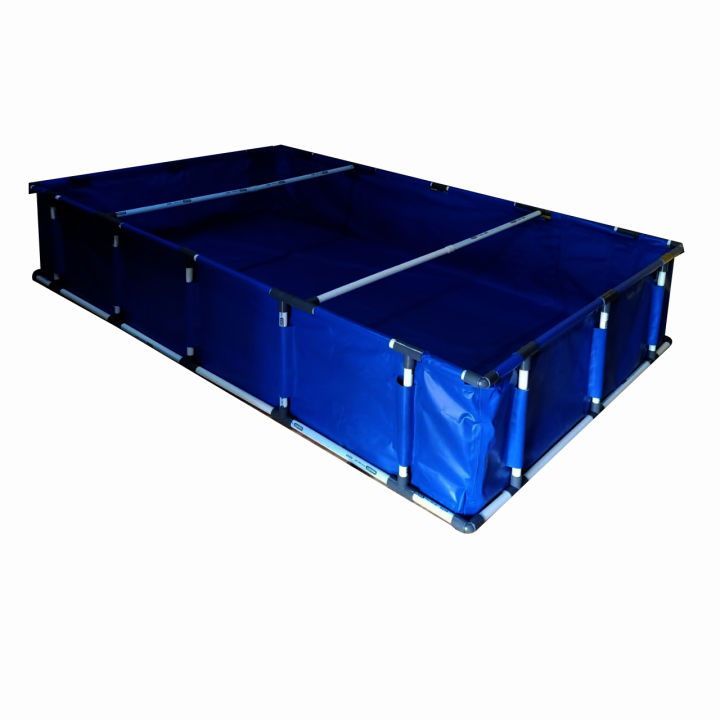 KOLAM RANGKA PIPA FULLSET 2,5 x 1,5 x 0,5 PVC ORCHID PLUS DRAT ...