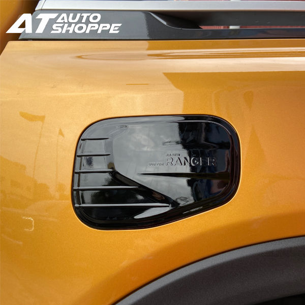 FUEL TANK COVER PROTECTOR GLOSSY BLACK FOR FORD RANGER 2022 NEXT-GEN T9 ...