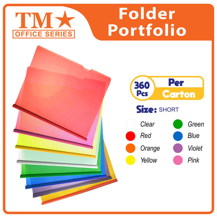 TM Slide Plastic Folder x 360 pcs | Lazada PH